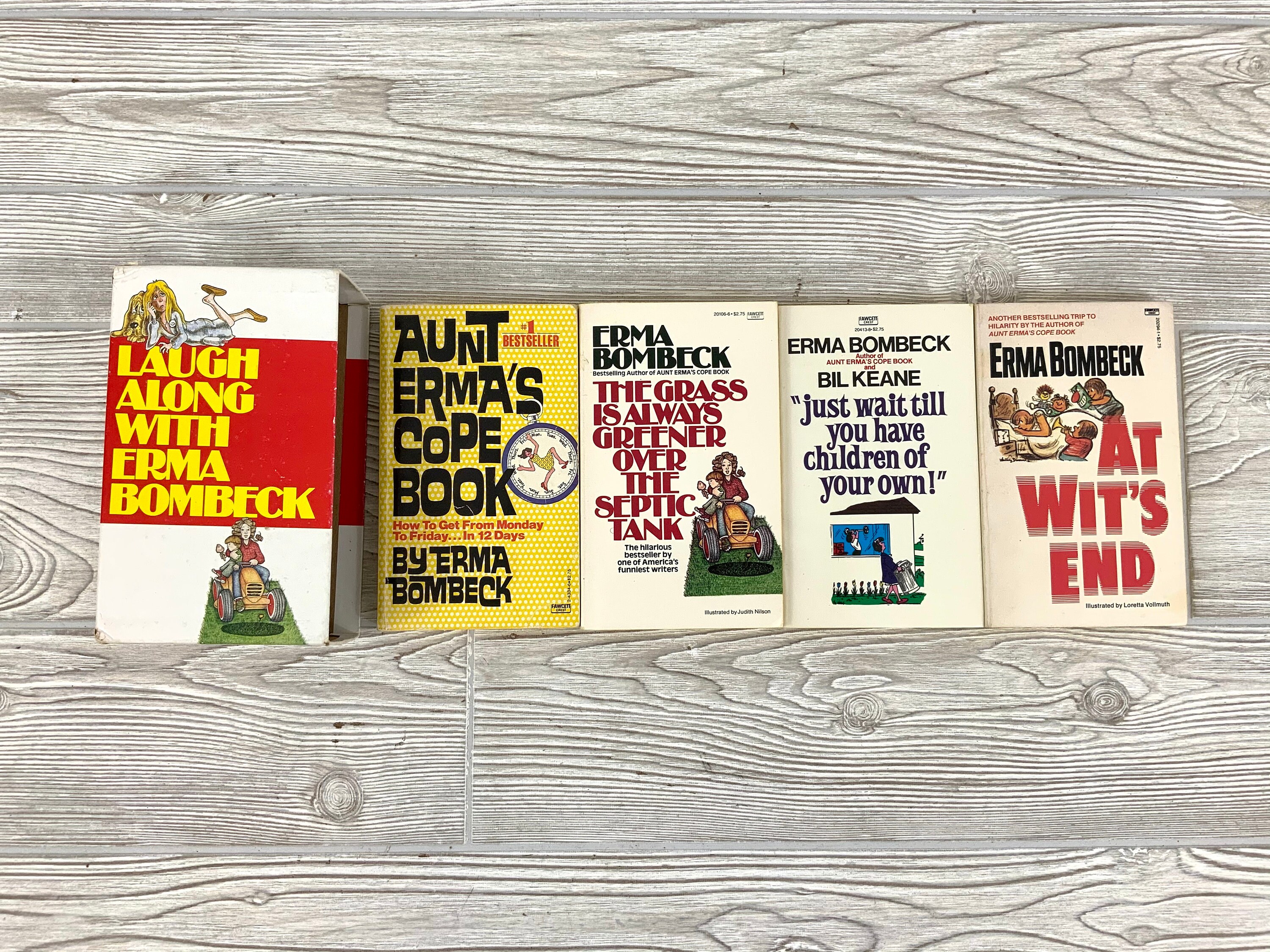 Vintage Erma Bombeck Laugh Along Humor Book Set at Wits End - Etsy