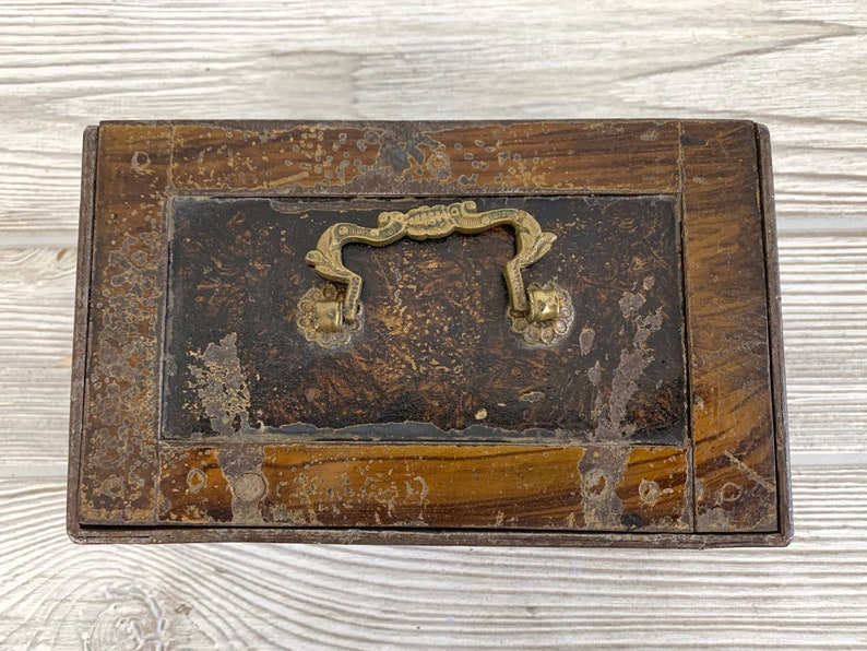 Antique Miniature German Strong Box Mini Steel Safe Rare | Etsy