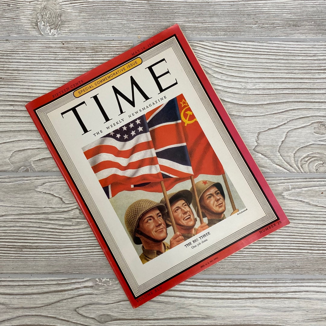 Vintage 1945 TIME Magazine - Special Commemorative Issue (BMH) - Etsy