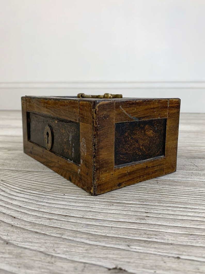 Antique Miniature German Strong Box Mini Steel Safe Rare | Etsy