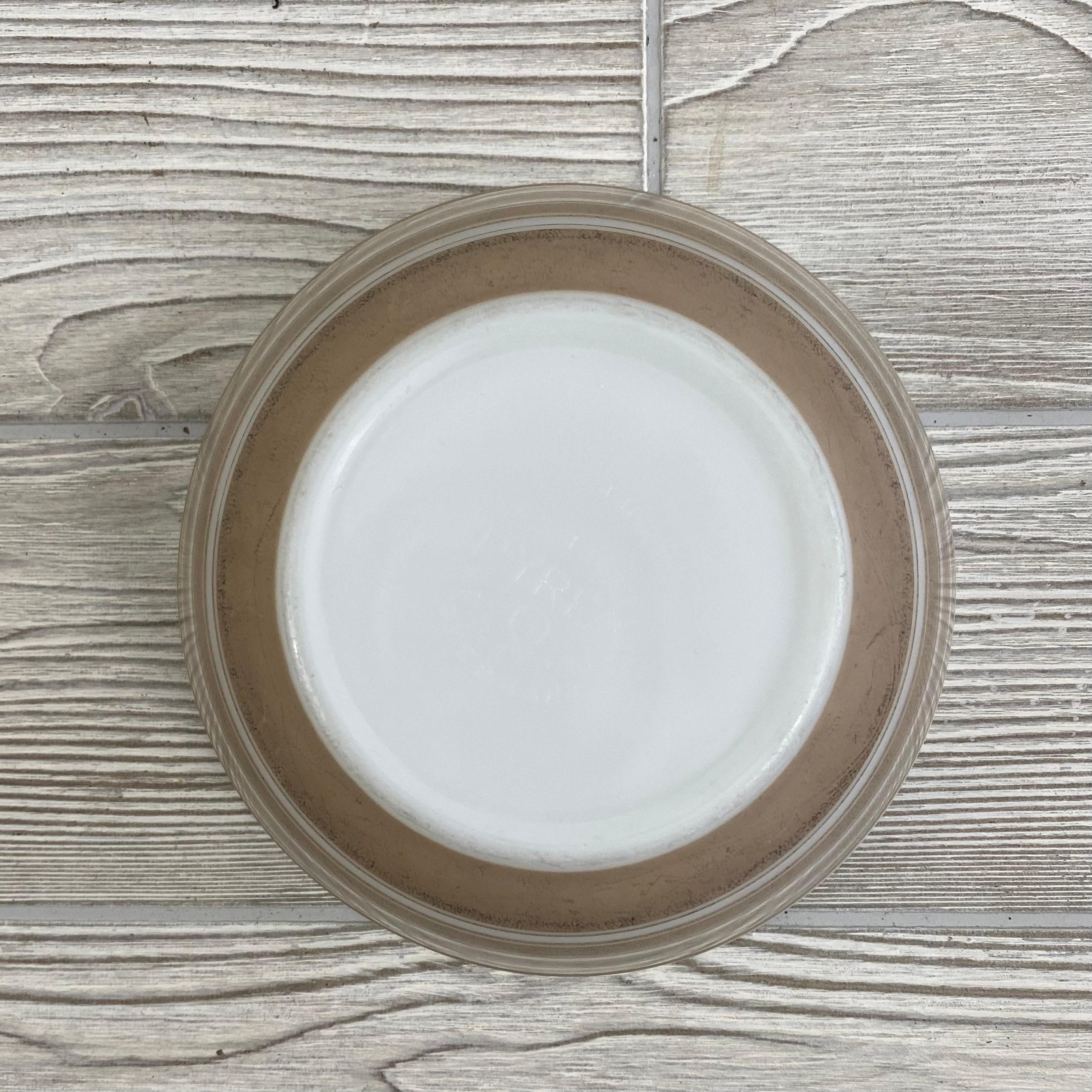 Vintage Pyrex Tan Rainbow Stripe 7 Nesting/mixing Bowl 402 - Etsy