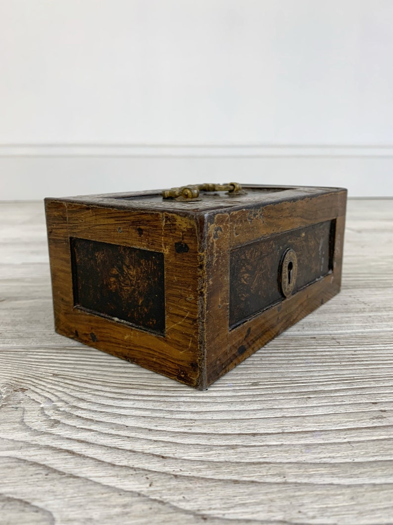 Antique Miniature German Strong Box Mini Steel Safe Rare | Etsy