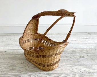 Wicker Goose Basket - Etsy