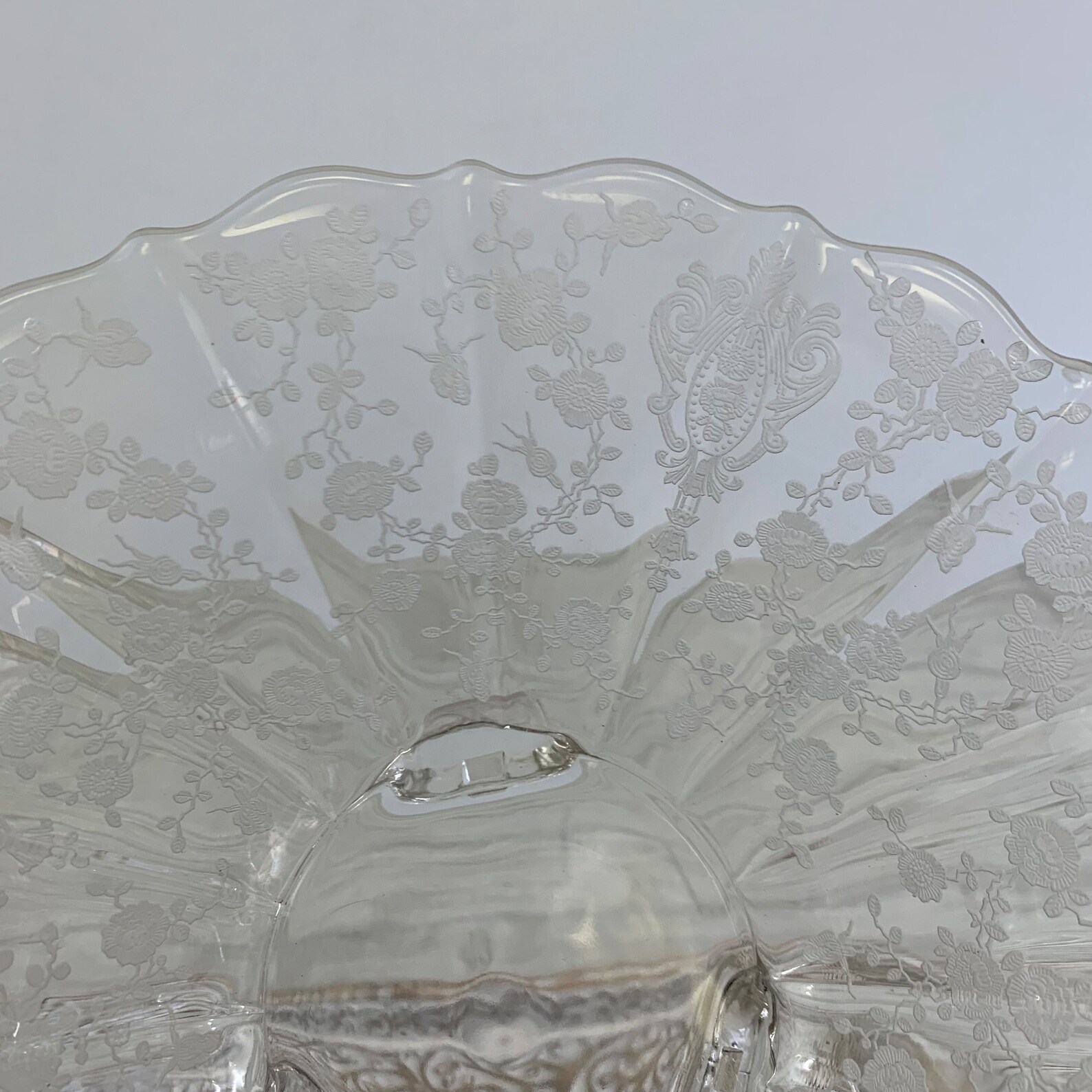 Vintage Cambridge Rose Point 3-toed Footed Bowl 3900 HG - Etsy