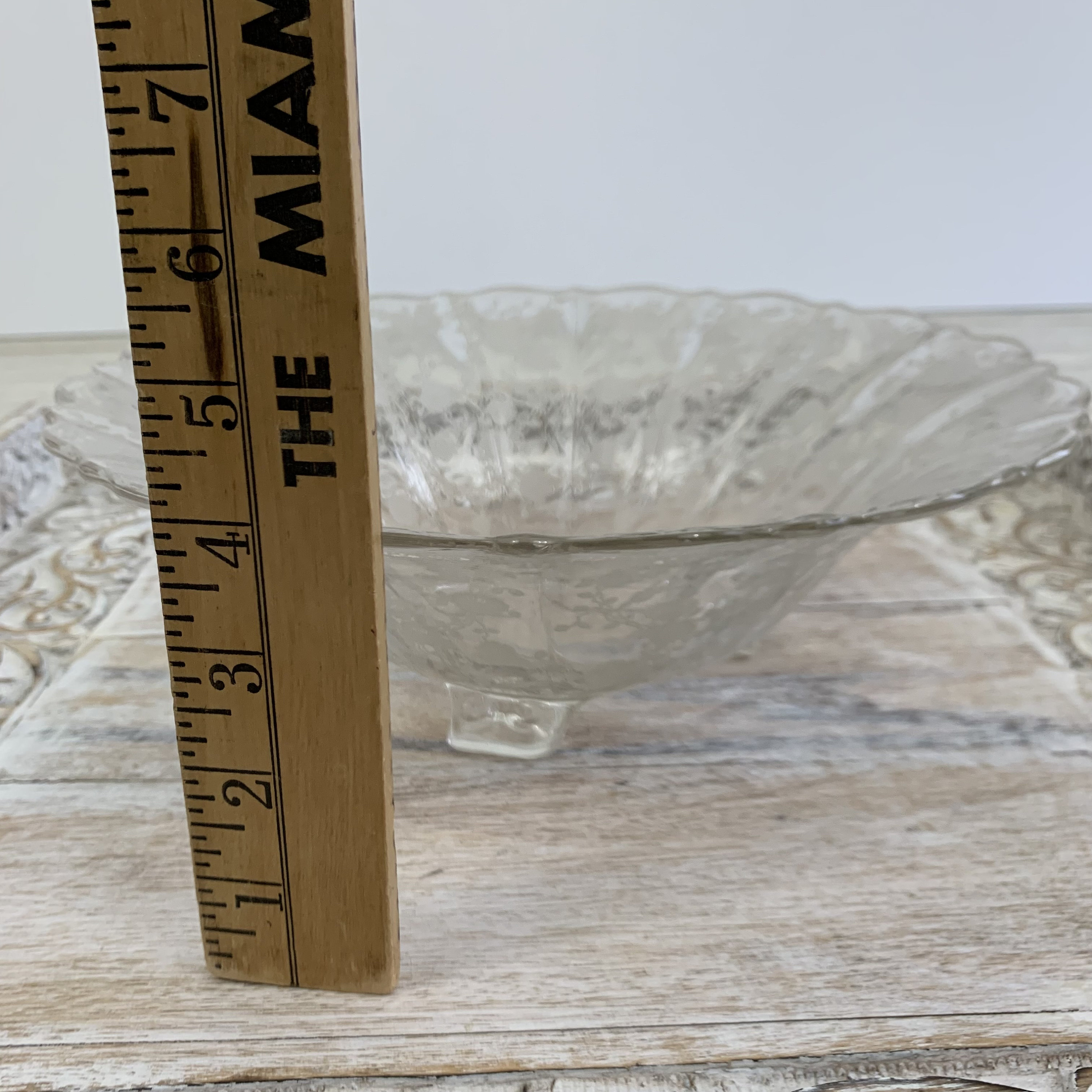 Vintage Cambridge Rose Point 3-toed Footed Bowl 3900 HG - Etsy