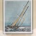 Vintage John Collette yatch Racing Etching Vintage John - Etsy