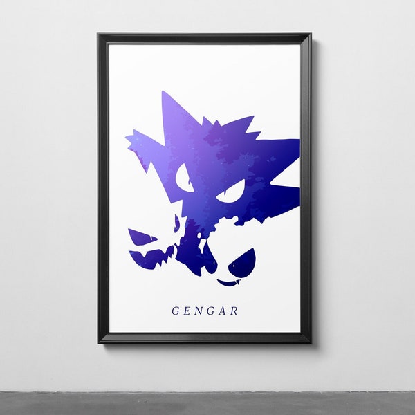 Gengar Evolution Art - Etsy