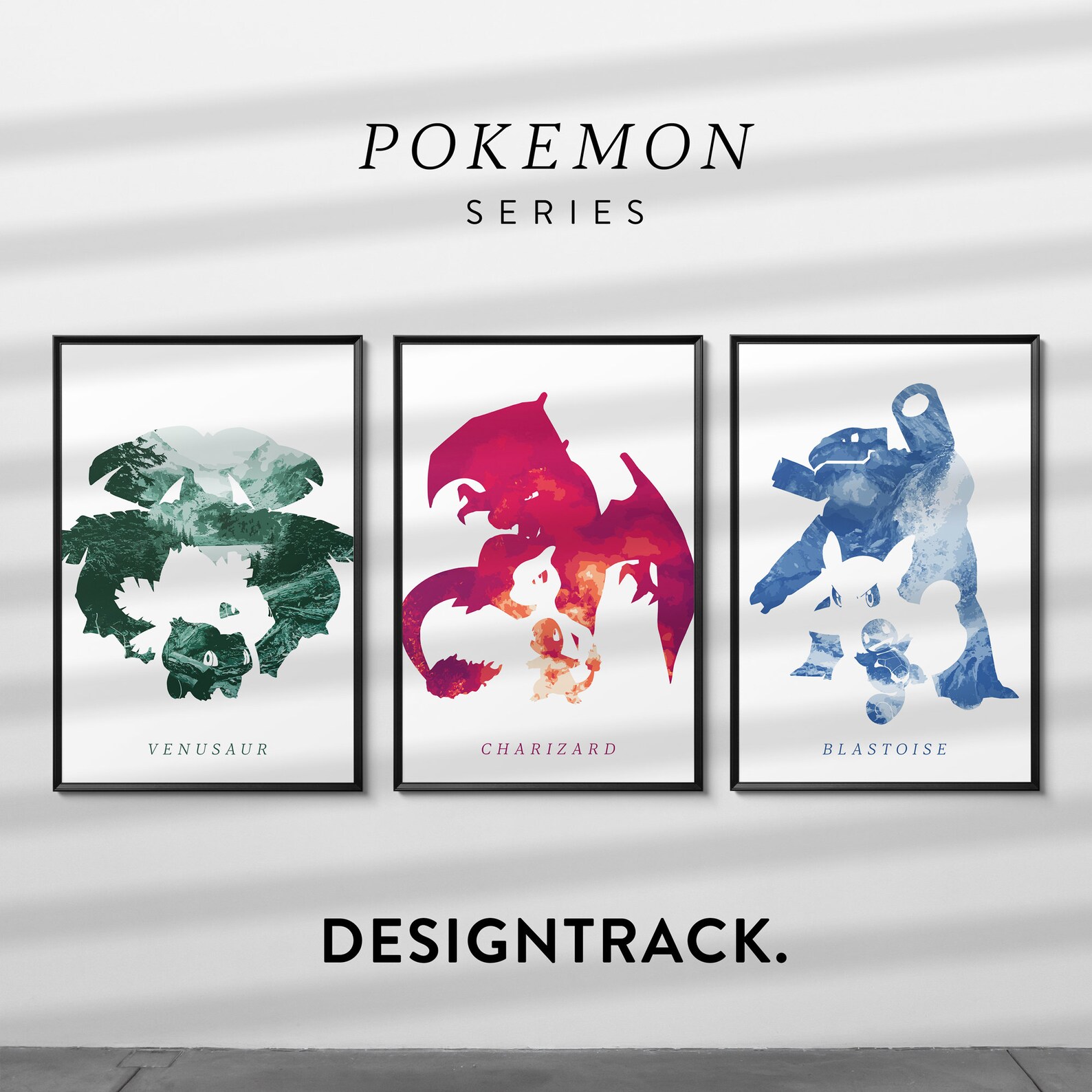 POKEMON Inspired Blastoise Art Print Poster | Etsy