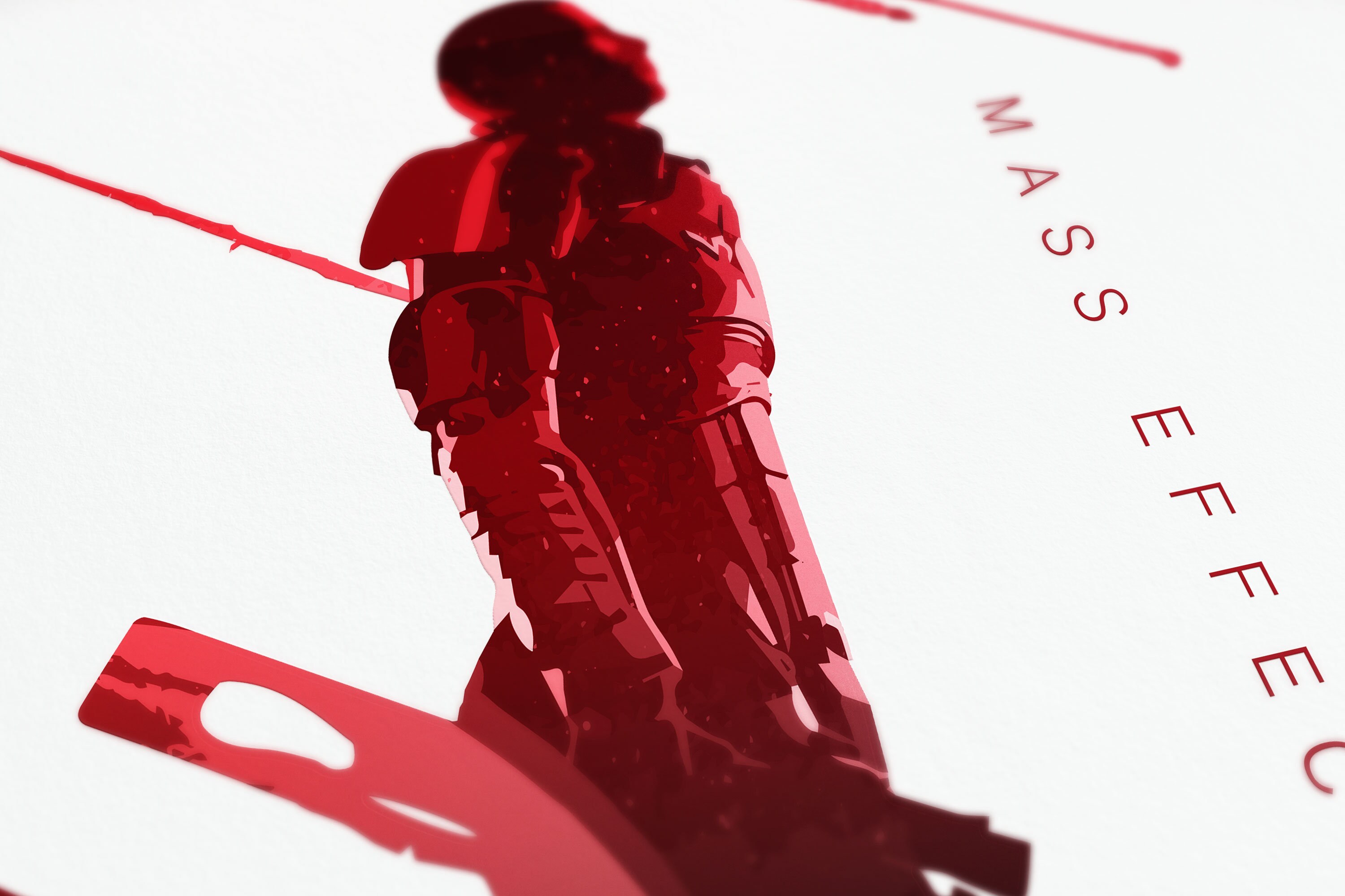 MASS EFFECT Inspired Commander Shepard Art Print Poster - Etsy