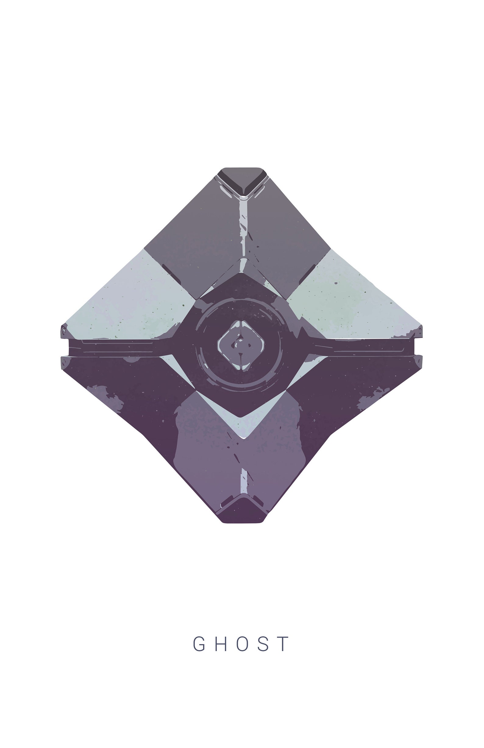 DESTINY Inspired Ghost Art Print Poster | Etsy