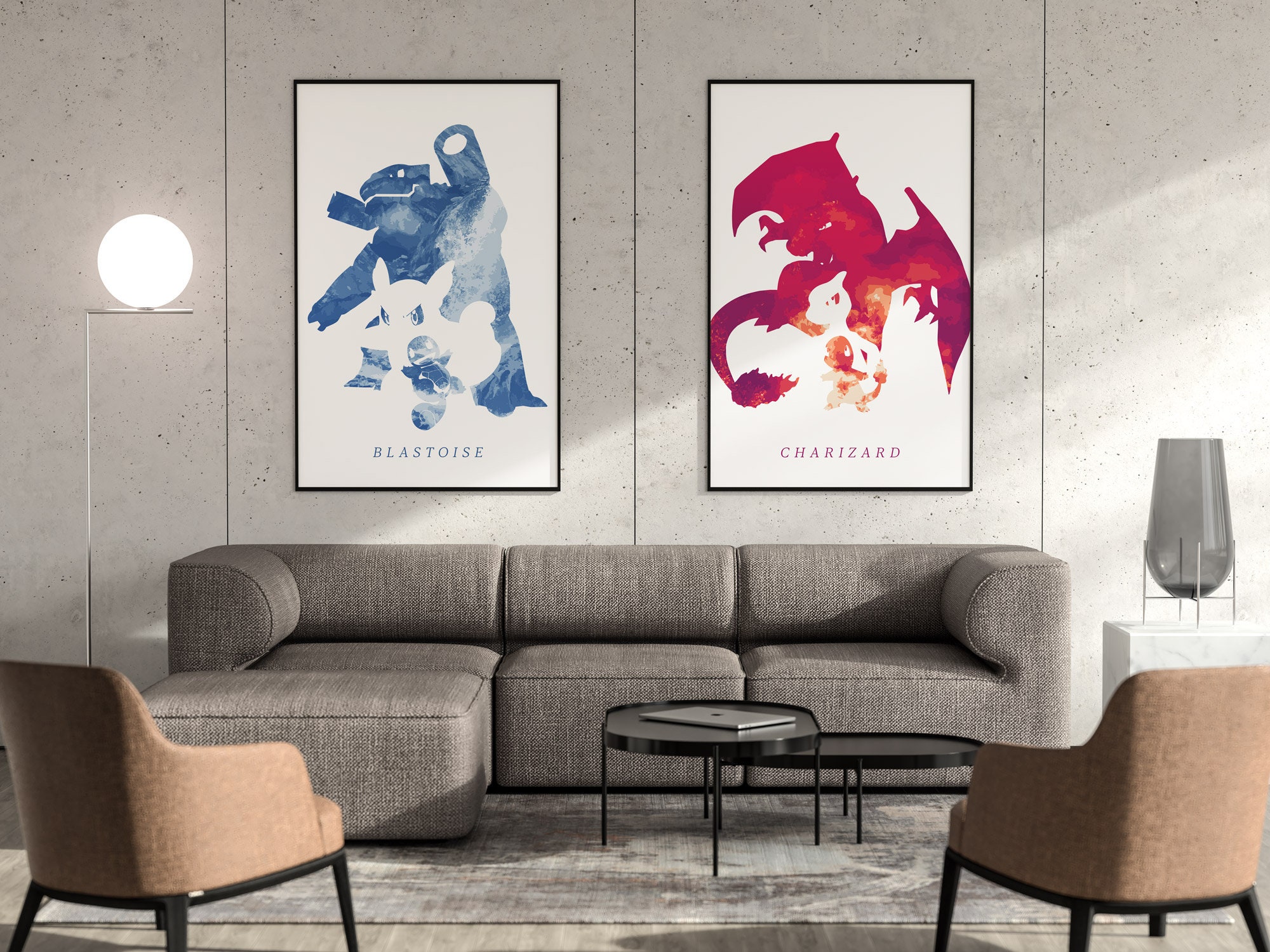 POKEMON Inspired Blastoise Art Print Poster | Etsy