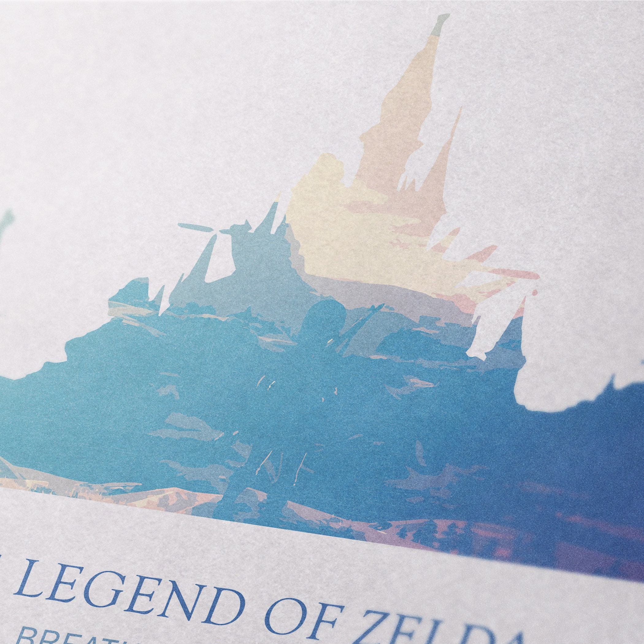 LEGEND OF ZELDA Breath of the Wild Inspired Castle Art Print | Etsy
