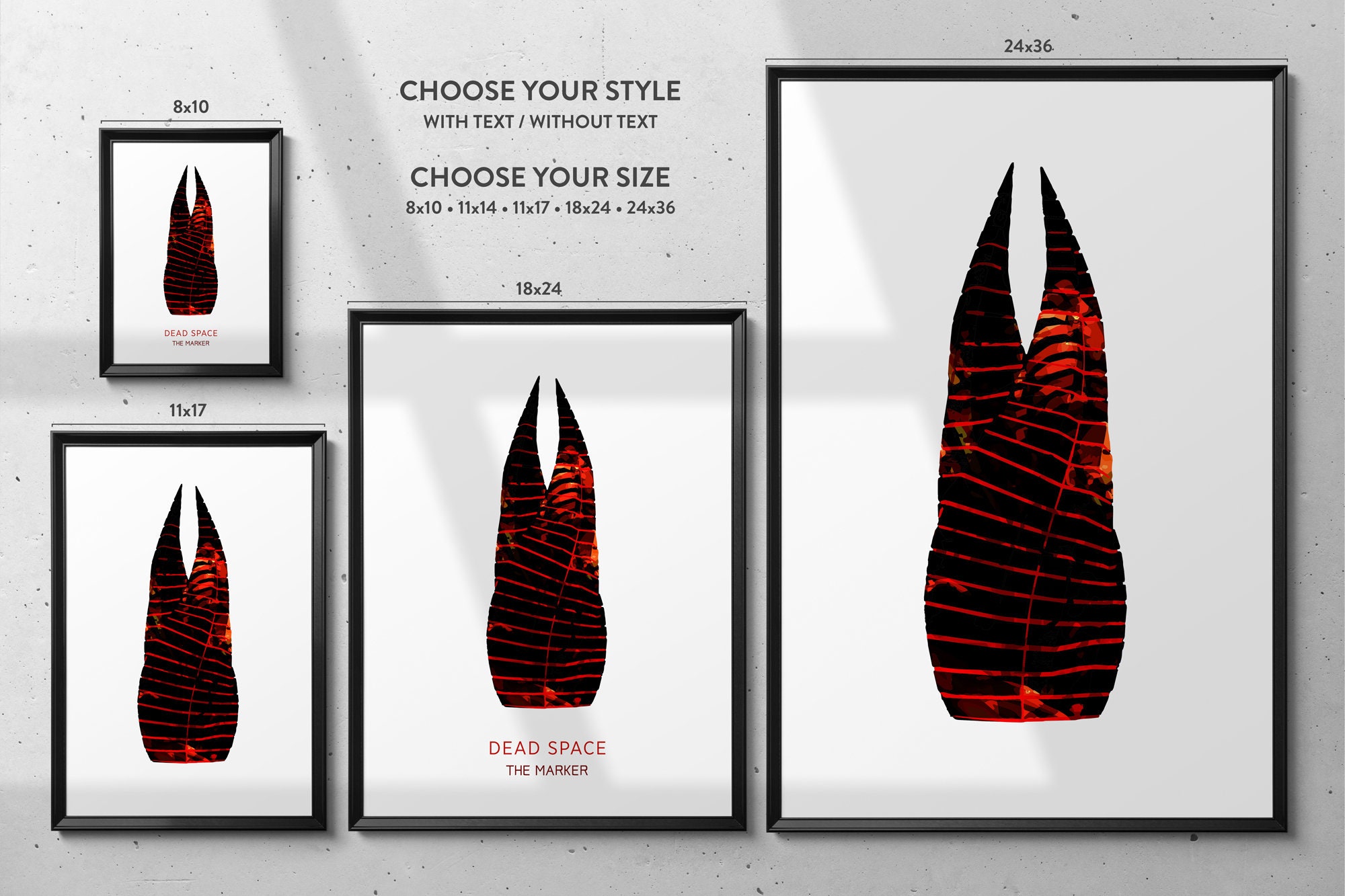 DEAD SPACE Inspired the Marker Art Print Poster | Etsy