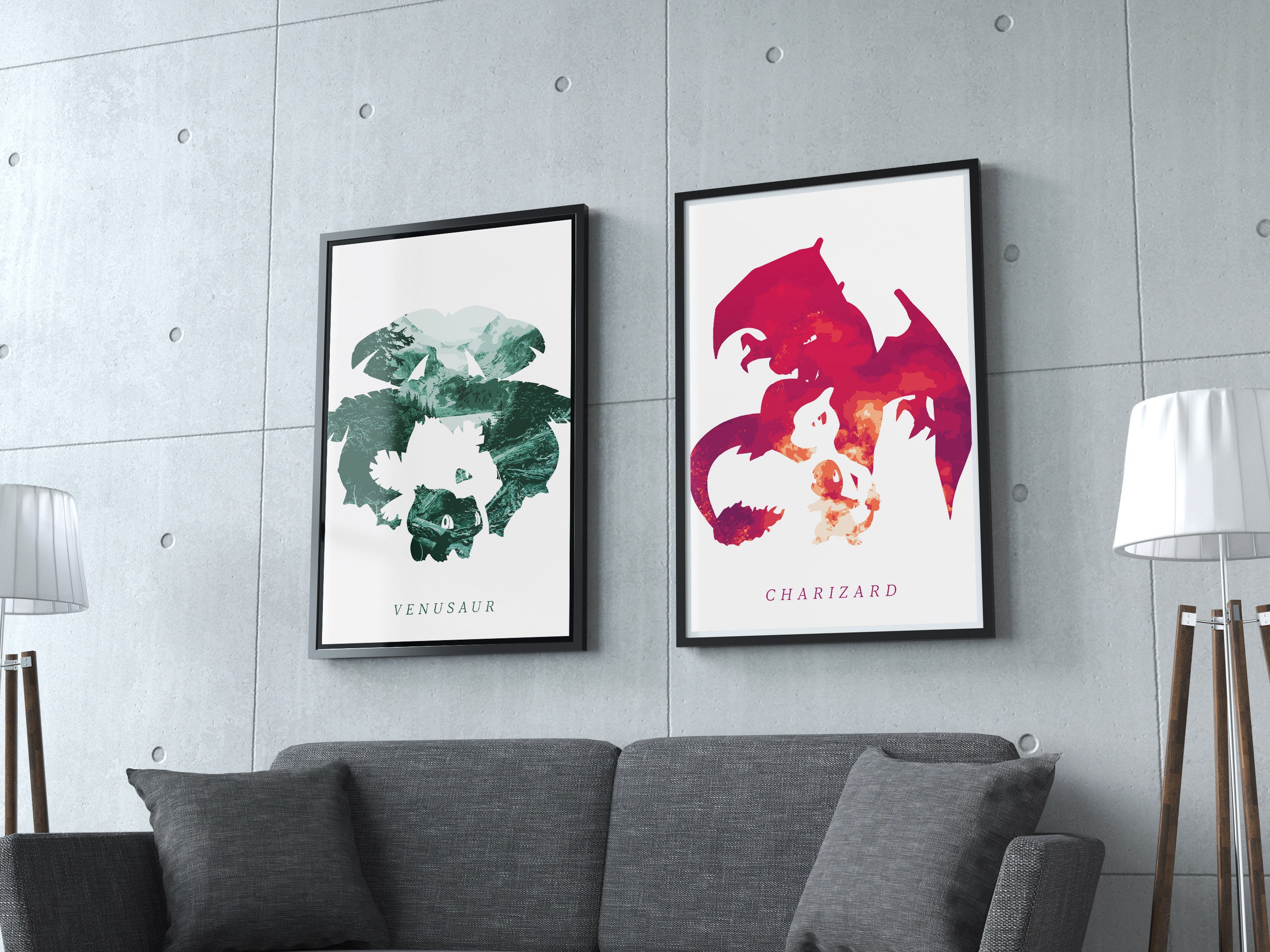 POKEMON Inspired Blastoise Art Print Poster | Etsy