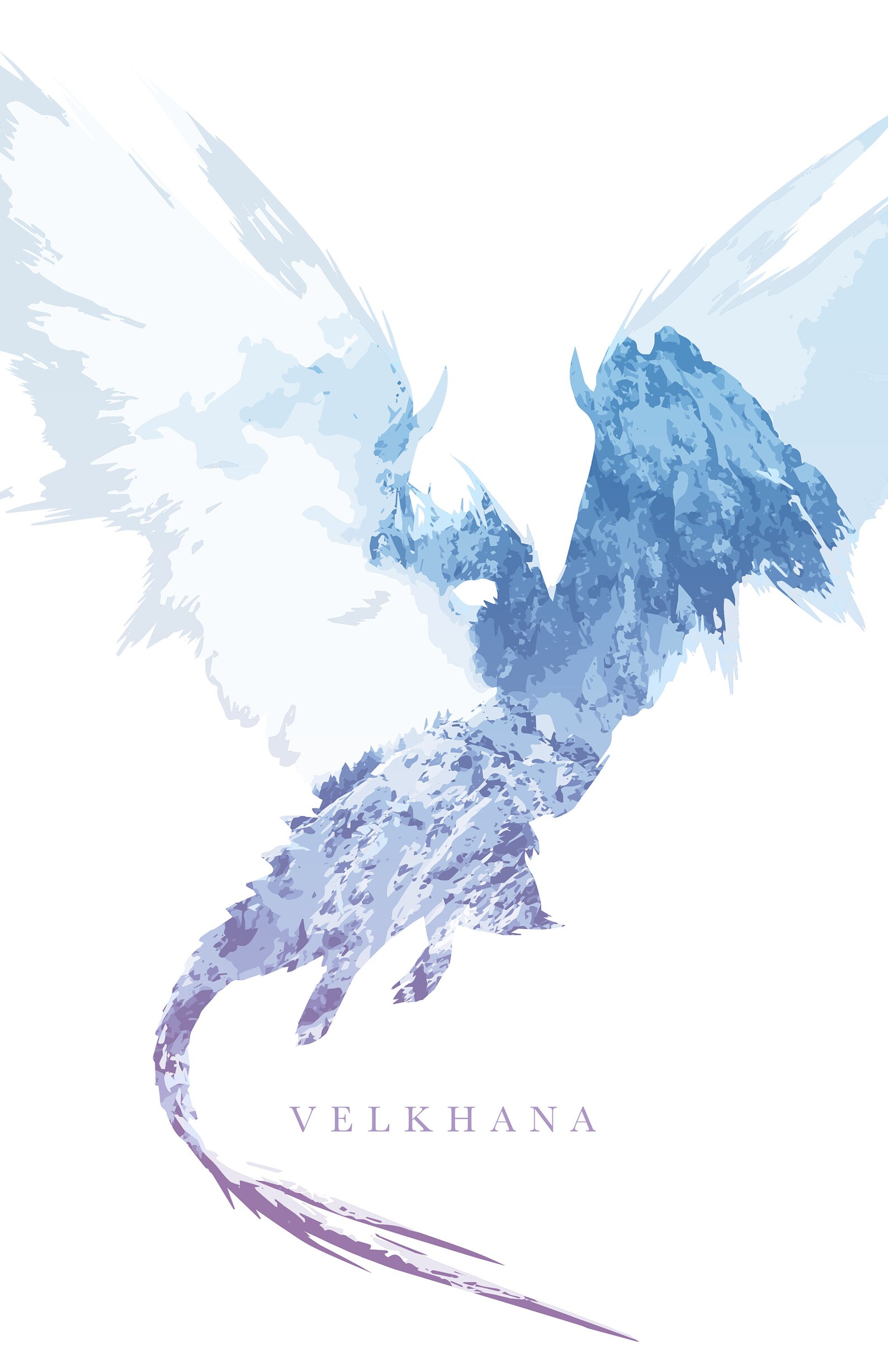 MONSTER HUNTER Inspired Velkhana Art Print Poster | Etsy