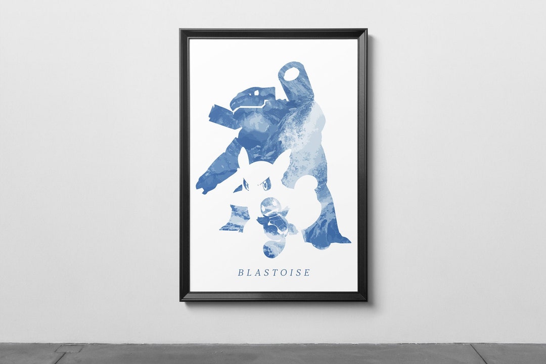 POKEMON Inspired Blastoise Art Print Poster - Etsy