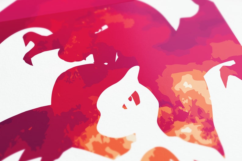 POKEMON Inspired Charizard Art Print Poster | Etsy