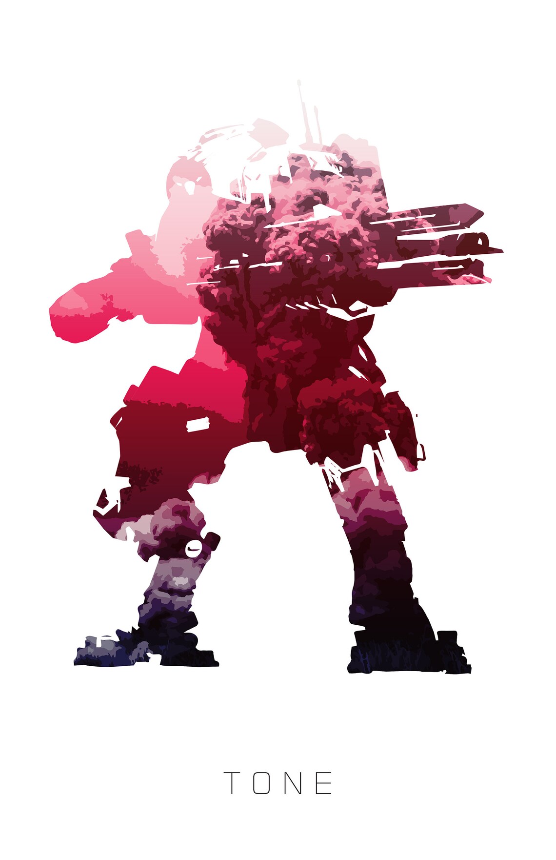 TITANFALL Inspired Tone Art Print Poster | Etsy