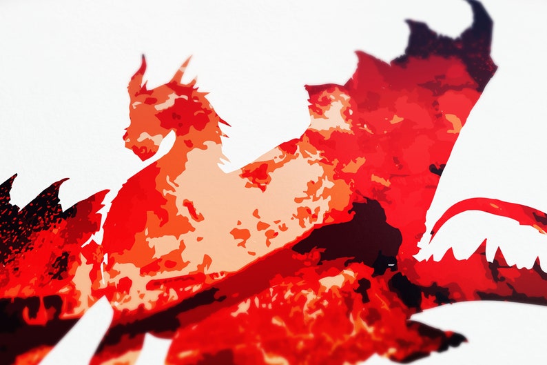 MONSTER HUNTER Inspired Fatalis Art Print Poster | Etsy