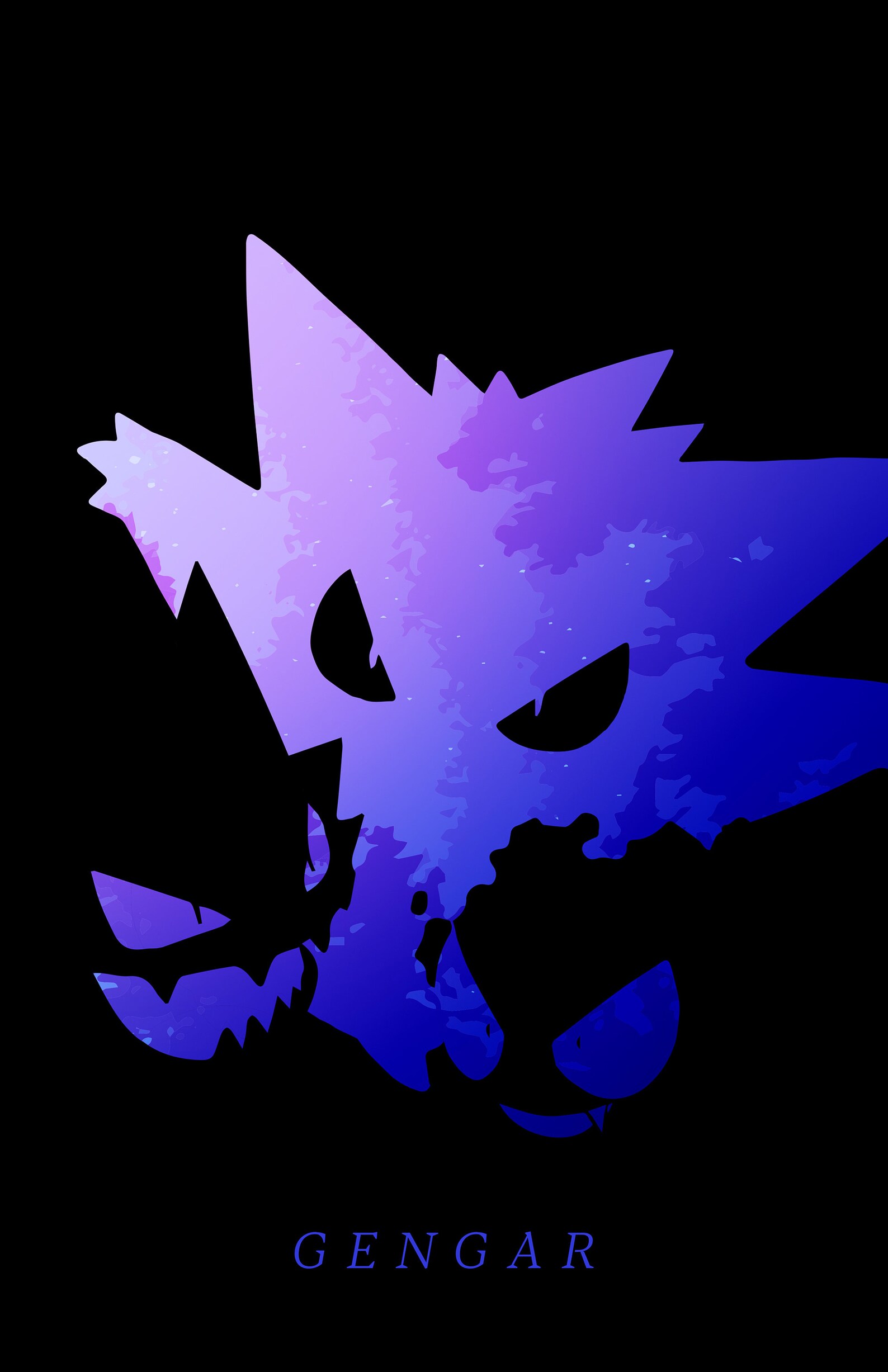 POKEMON Inspired Gengar Art Print Poster - Etsy