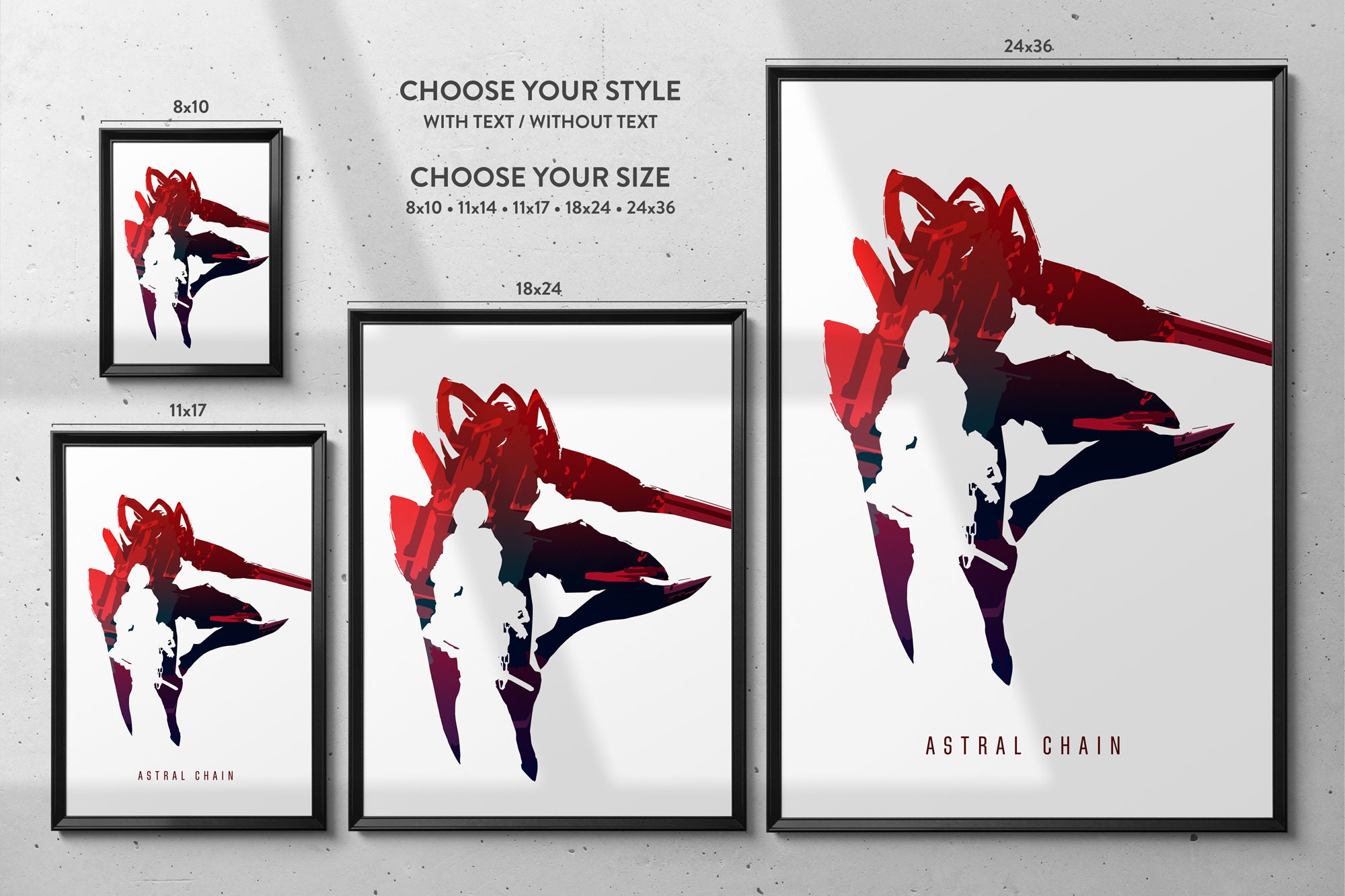 ASTRAL CHAIN Inspired Sword Legion Art Print Poster - Etsy