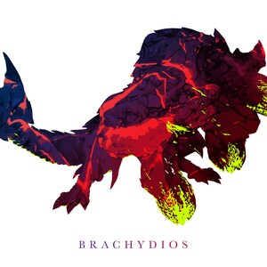 MONSTER HUNTER Inspired Brachydios Art Print Poster - Etsy