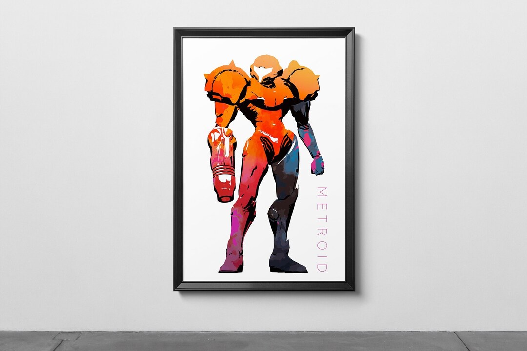 Metroid Prime Inspired Samus Art Print Poster - Etsy