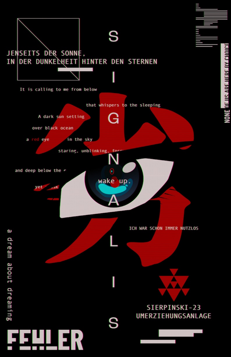 SIGNALIS Inspired Wake Up. Poster - Etsy