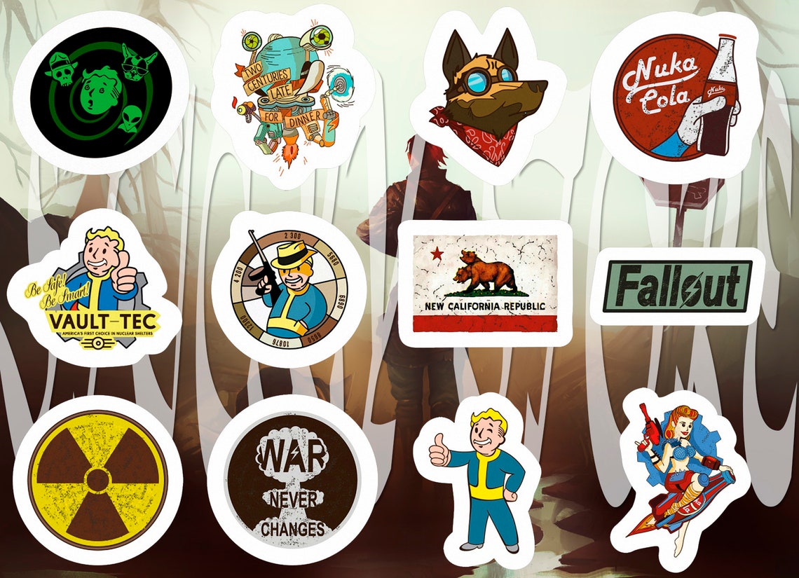 FALLOUT awesome stickers set 50 | Etsy