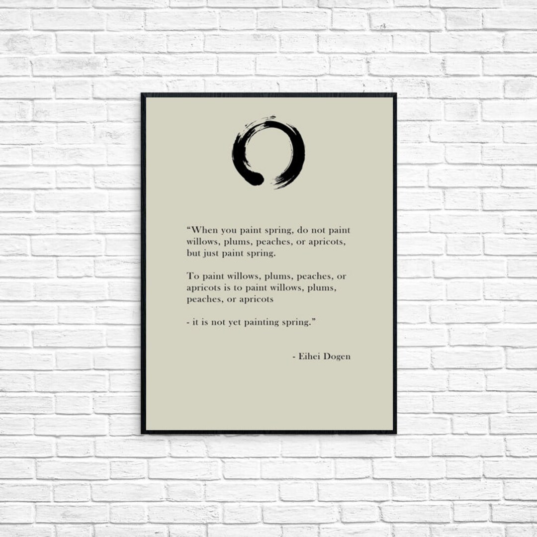 Zen Koan Quote - Zen Quote Print - Custom Print - Inspirational Print ...