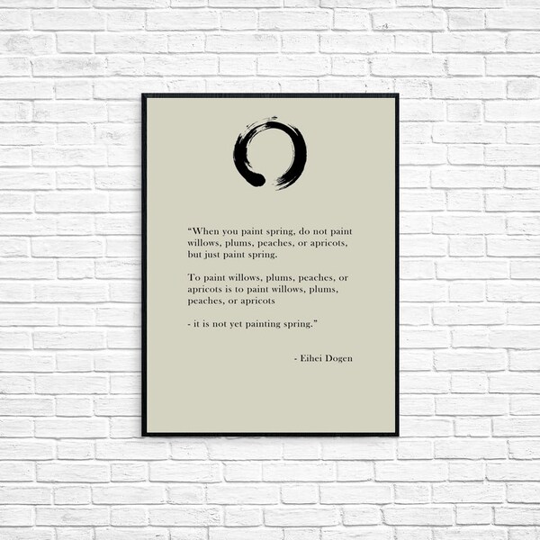 Zen Poster - Etsy