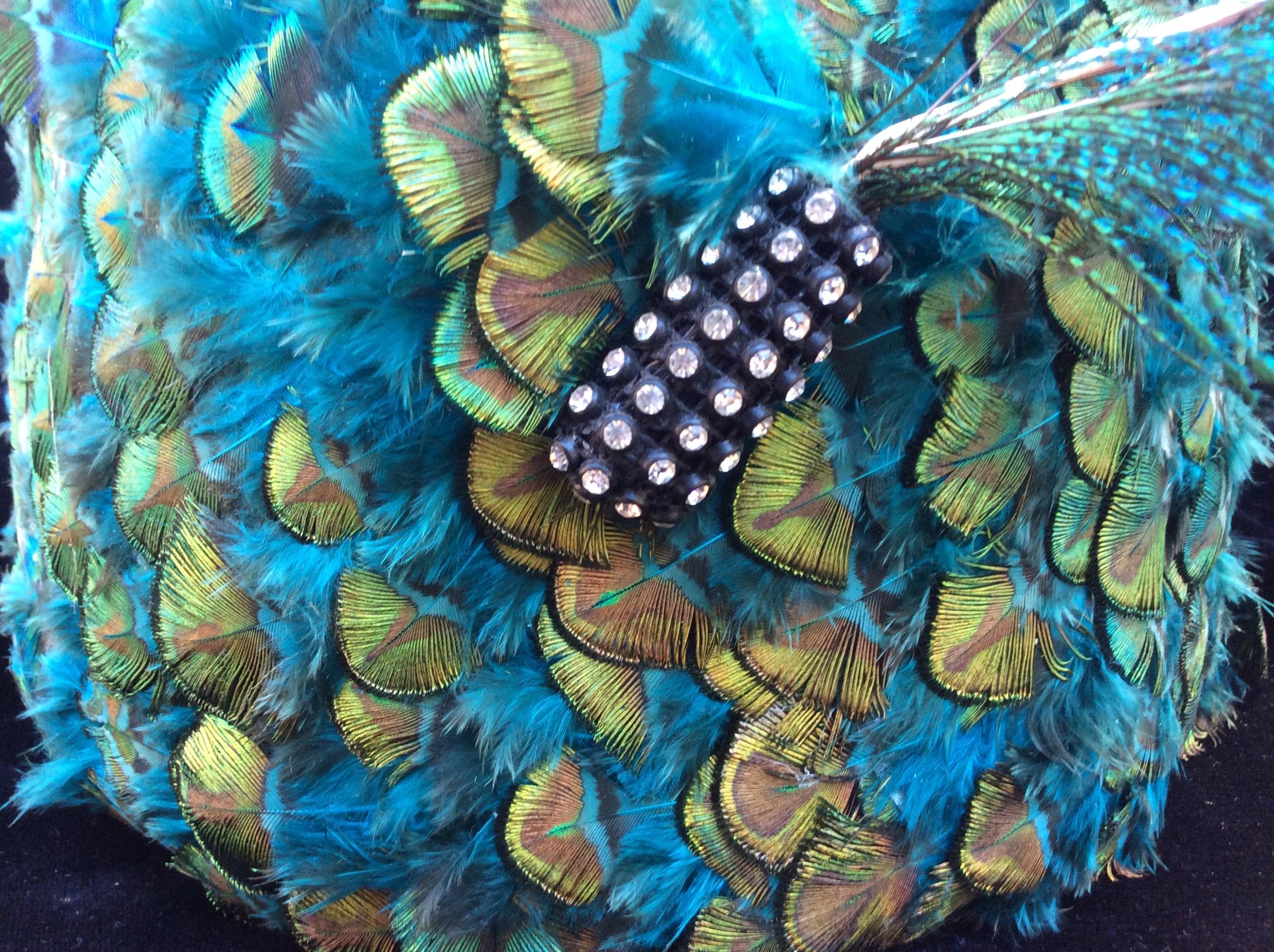 Peacock Feather Hatamazing Designer Hatwhittailandshonburning Etsy