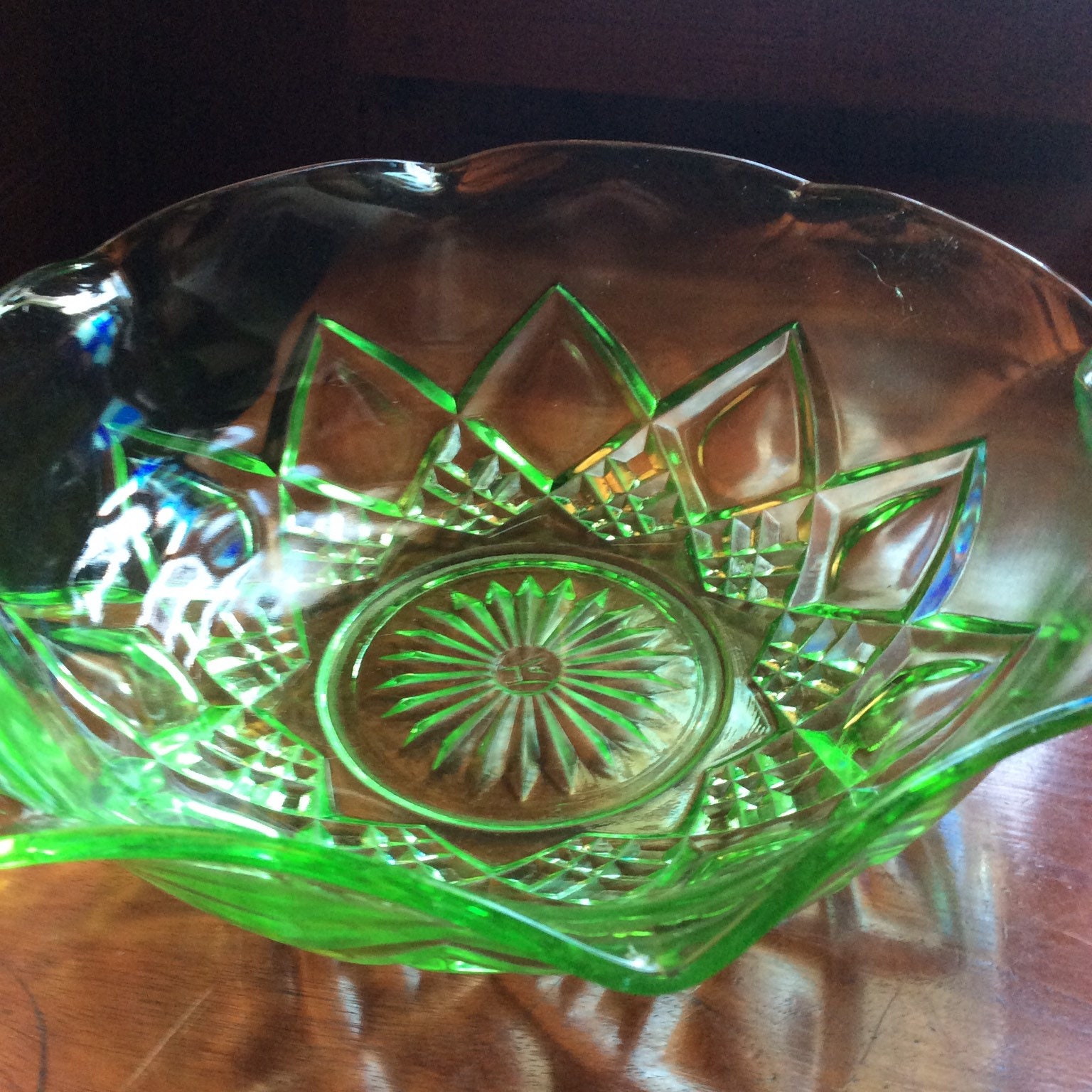 Uranium Glass Bowl