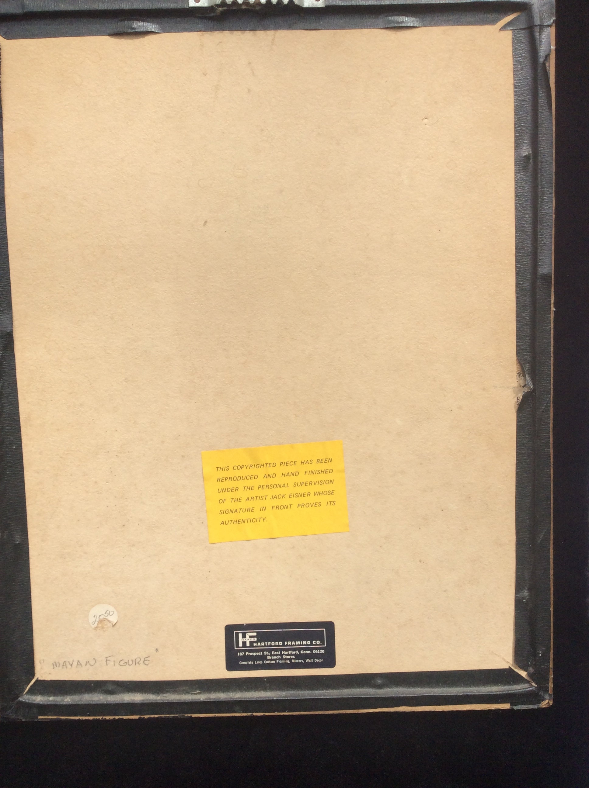 Jack Eisner Mayan Figure,mcm Rare Eisner Paperart,seventies - Etsy