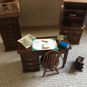 Vintage Shackman Dollhouse Furniture Set, 6 Rooms, Miniatures - Etsy