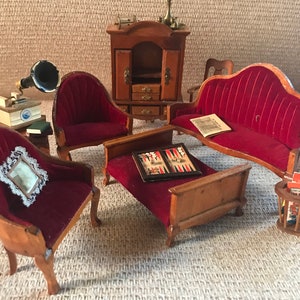 Vintage Shackman Dollhouse Furniture Set, 6 Rooms, Miniatures - Etsy