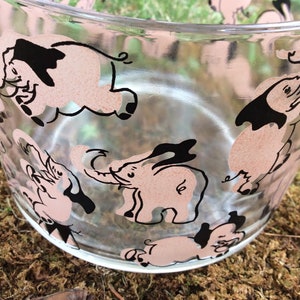 Hazel Atlas Pink Elephant Ice Bucket/ Fifties Barware - Etsy