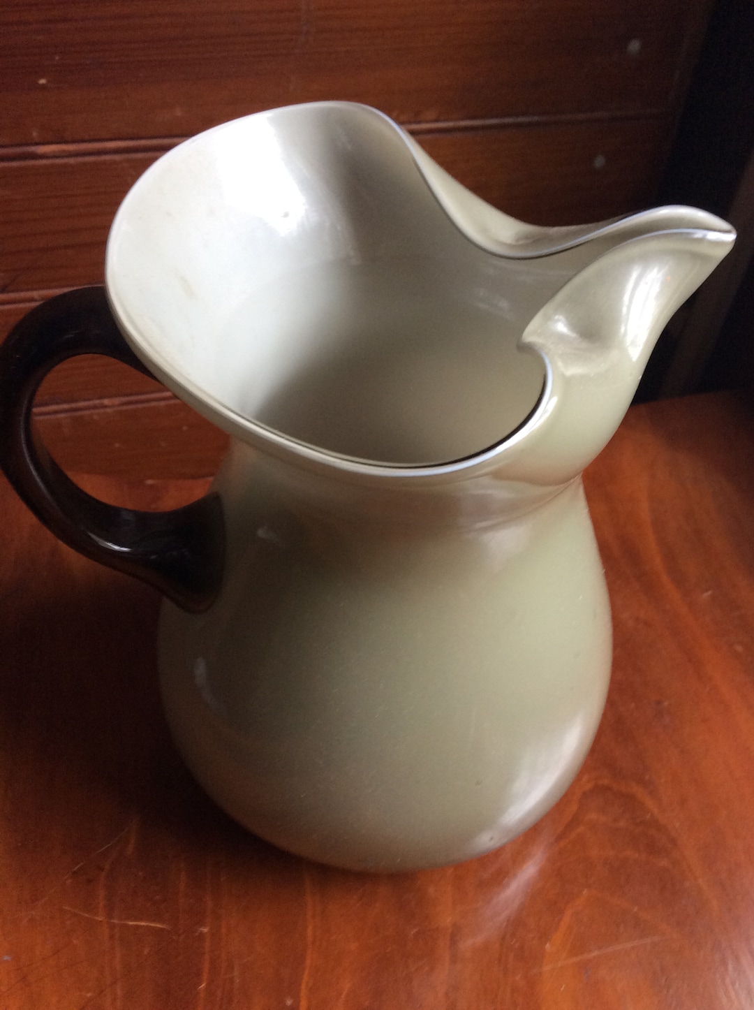 Glass Pitcher Grey Glass Pitcher Black Pitcher - Etsy