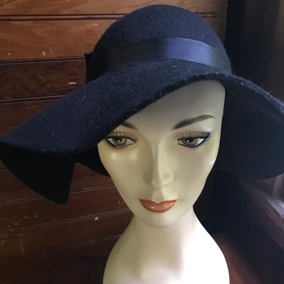 Seventies Wide Brim Wool Hat Gem
