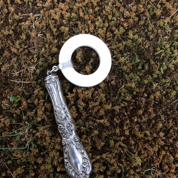 Personalized Baby Rattle Silver at Skye Milliner blog