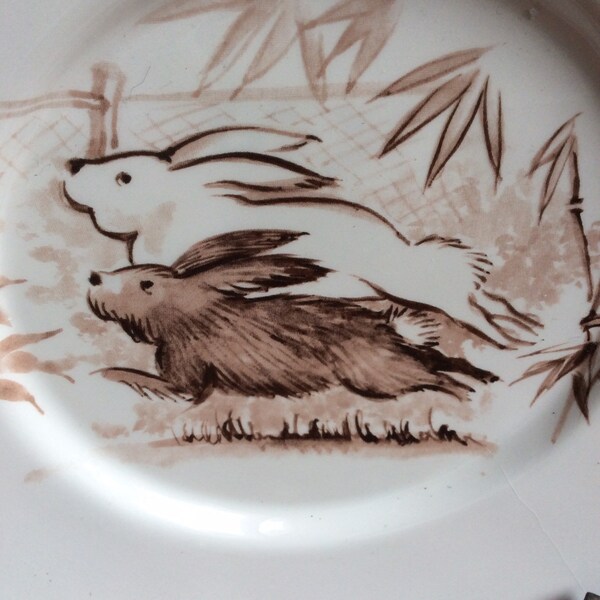 Rabbit Plate - Etsy