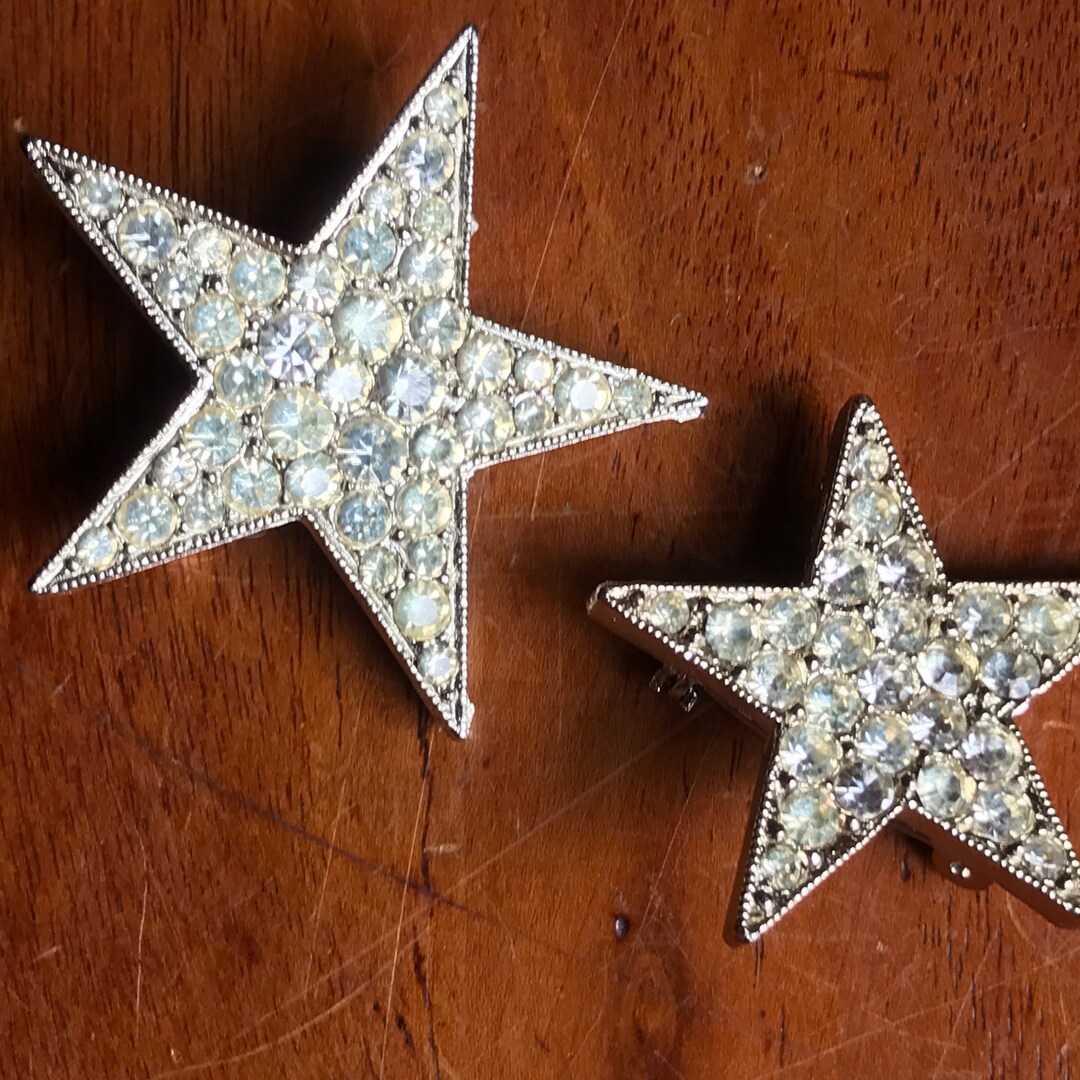 Rhinestone Shooting Star Lapel Pins - Etsy