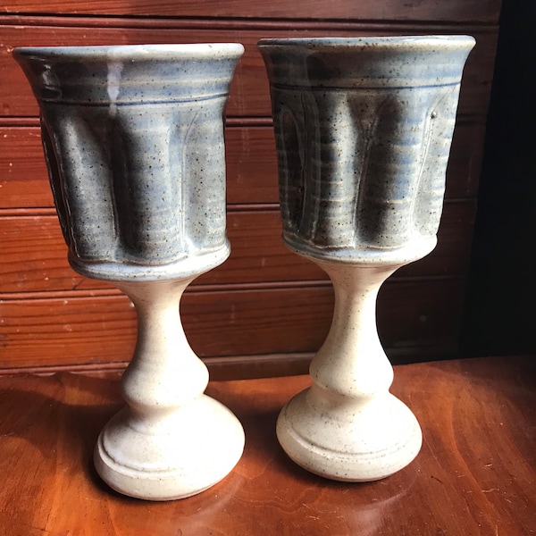 Ceramic Wine Goblet - Etsy