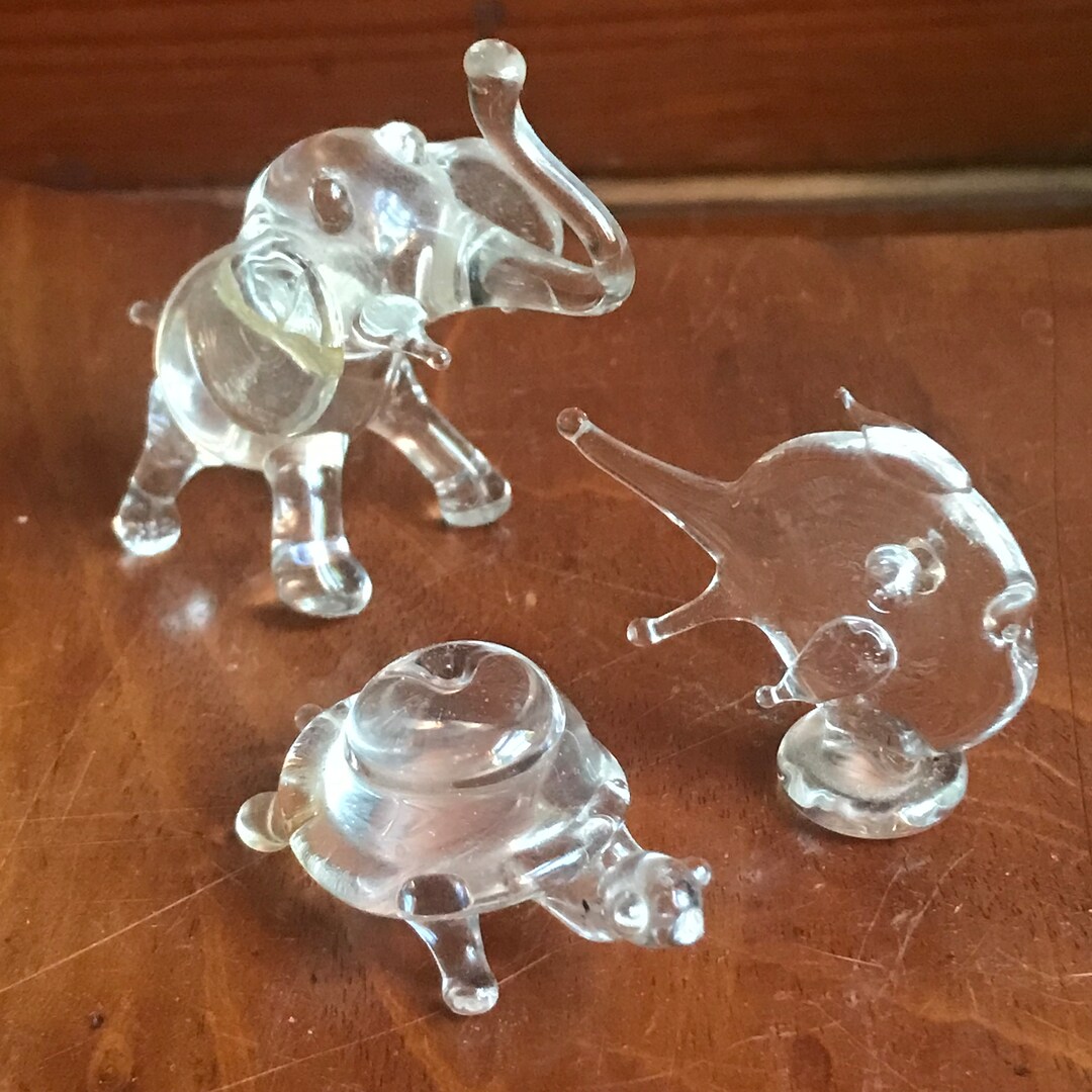 Three Murano Miniature Critters - Etsy