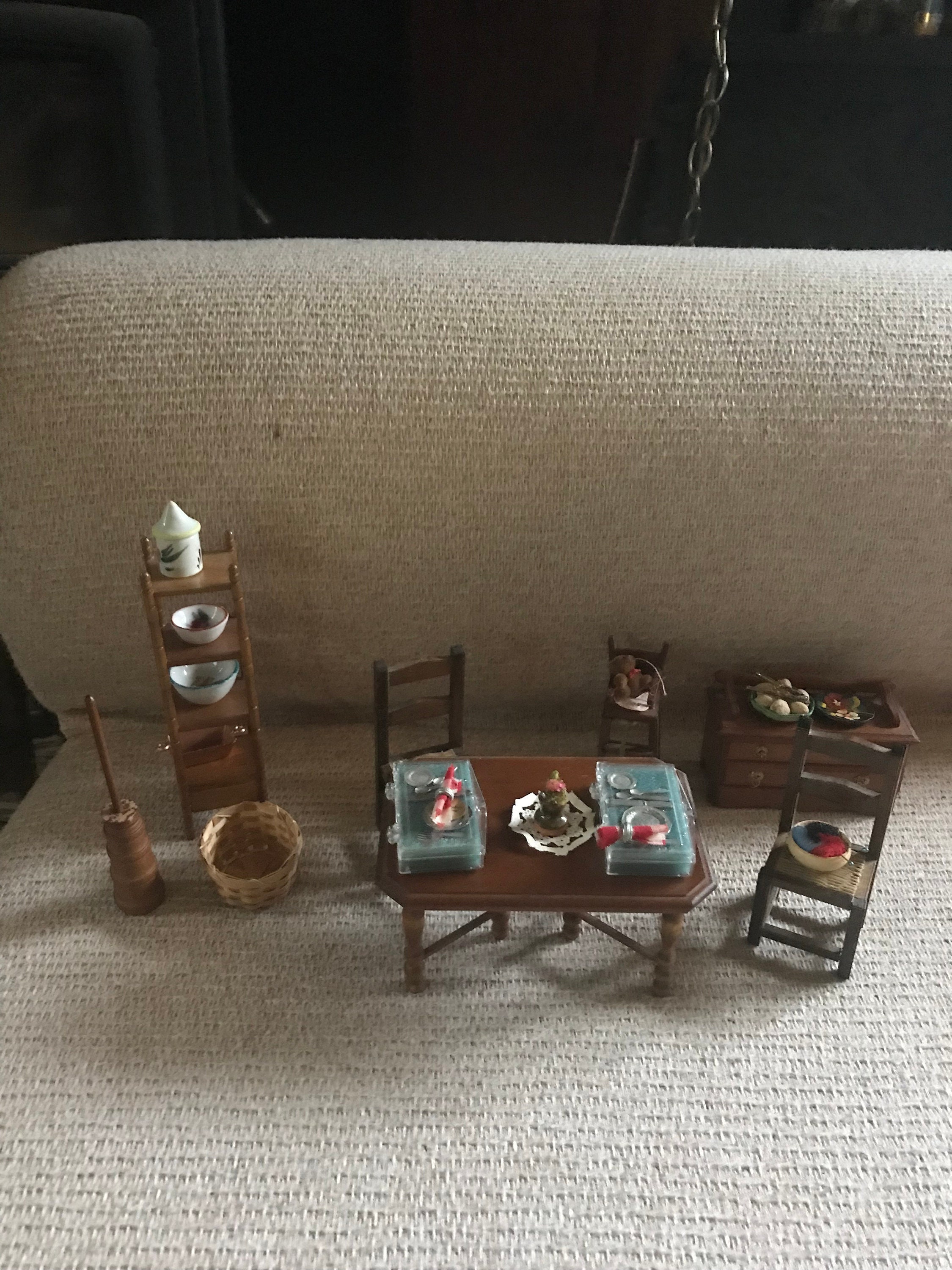 Vintage Shackman Dollhouse Furniture Set, 6 Rooms, Miniatures - Etsy
