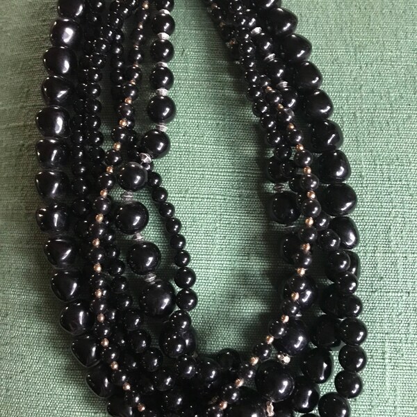 Multi Strand Beaded Necklace - Etsy