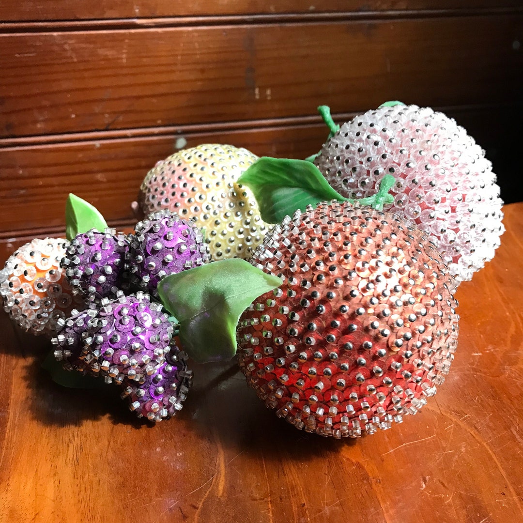 Vintage Pin /sequin Fruit - Etsy