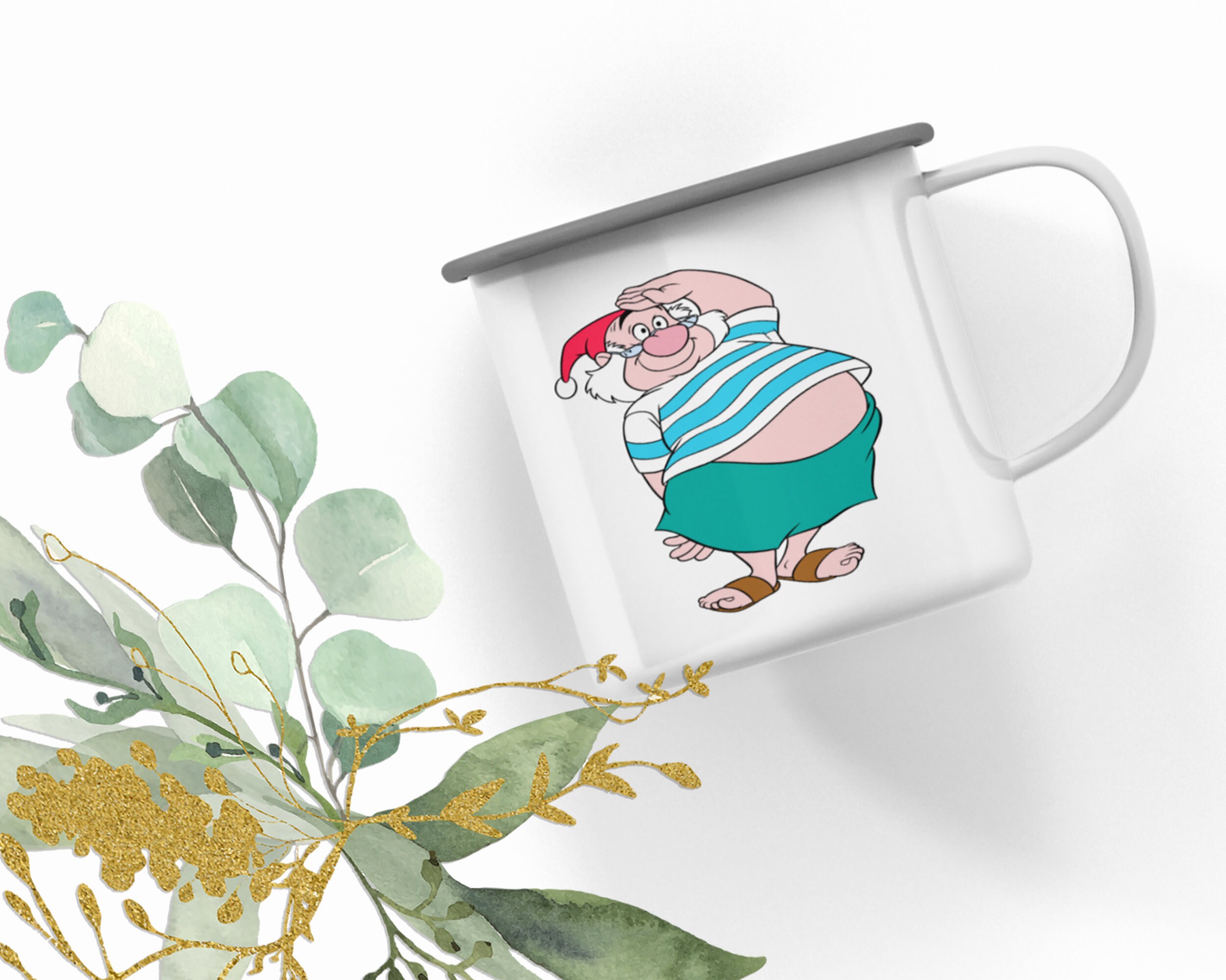 Personalized Peter Pan Enamel Mug| Cartoon Design - Etsy