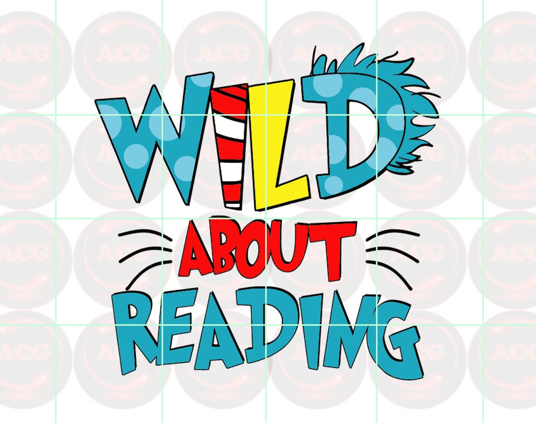 Wild About Reading Svg, Png, Dxf, Pdf Instant Download Files - Etsy