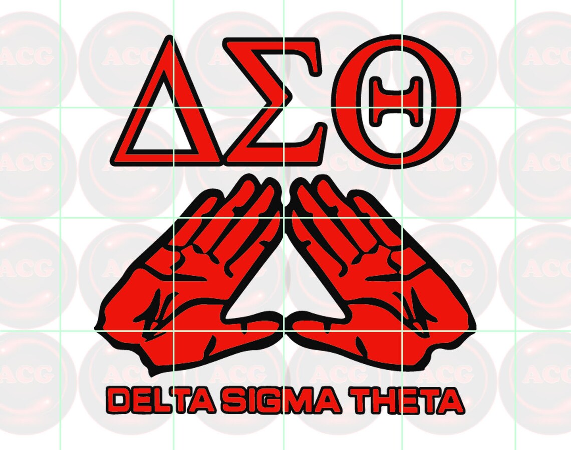 Delta Sigma Theta Svg Png Dxf Pdf Instant Download Files - Etsy